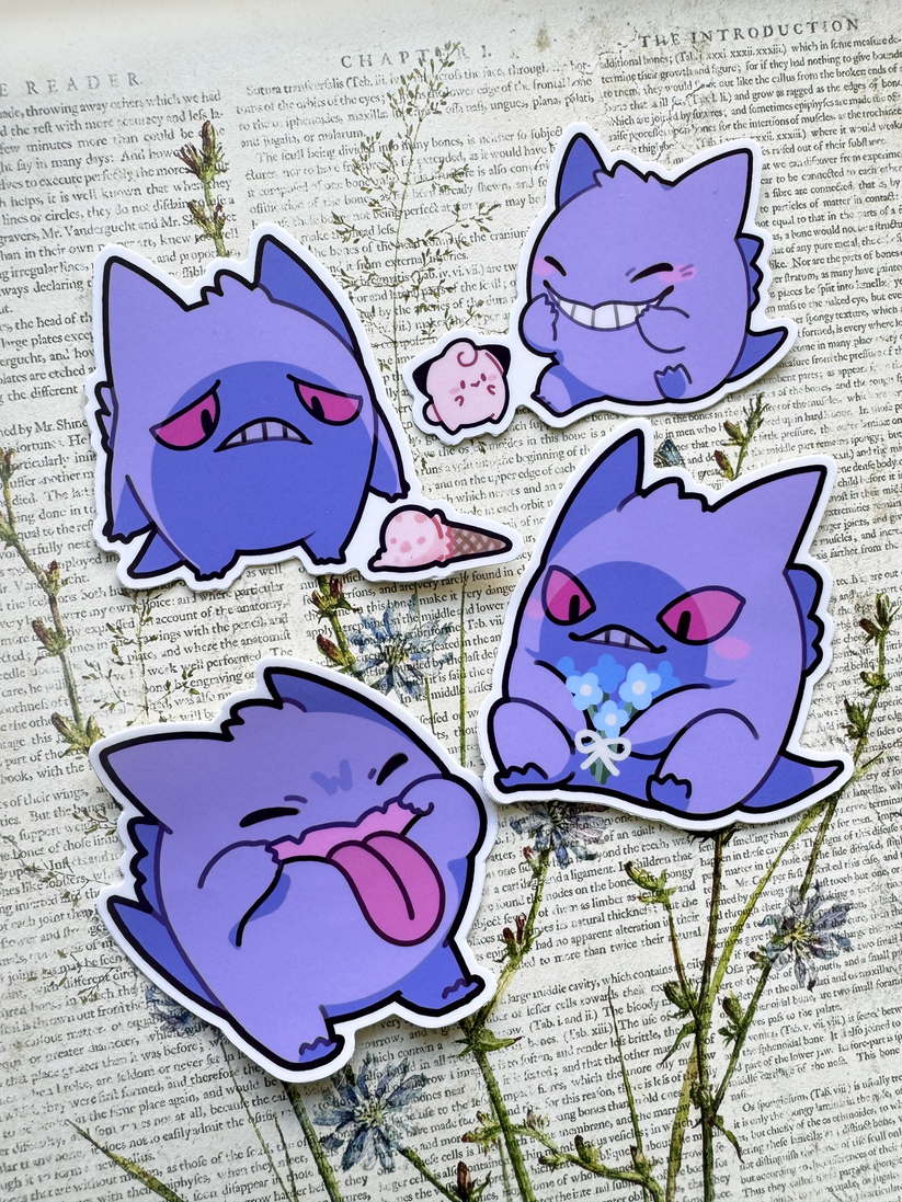 Gengar Stickers – fuwaffy